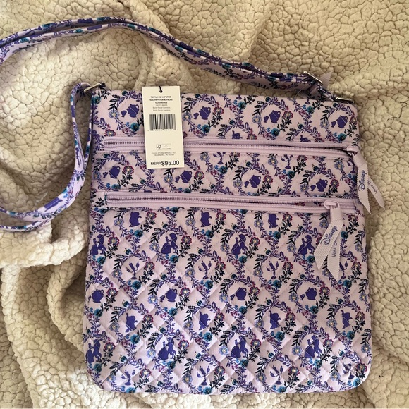 Vera Bradley | Bags | Vera Bradley Purple Floral Crossbody Bag | Poshmark